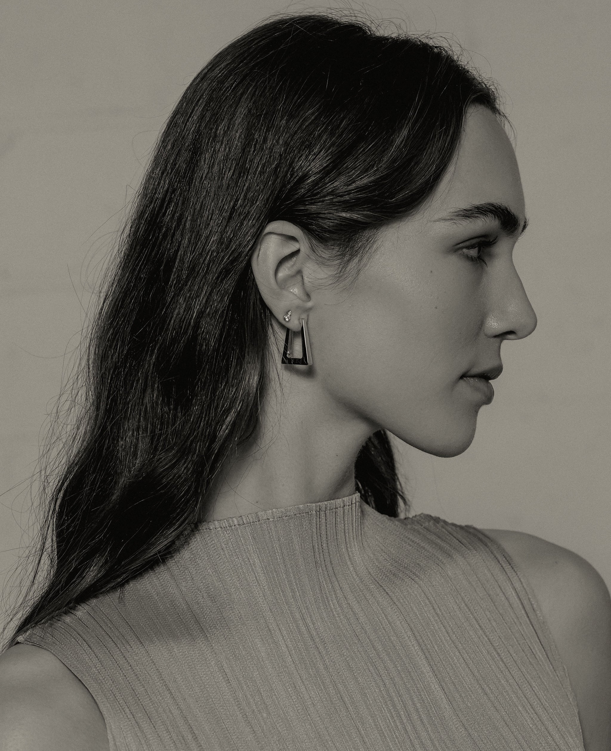 Silver Alia Triangle Hoops | Earrings | Spells Of Love